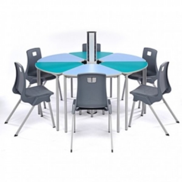 Segga Triangular Modular Tables for Educational & Workspace Environment.
